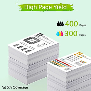 greencycle Re-Manufactured PG-245XL 245 XL CL-246XL CL-246 Ink Cartridge Compatible for Canon Pixma MX490 MX492 IP2820 MG2420 MG2520 MG2522 MG2525 MG3022 TS302 (Black, 2 Pack; Tri-Color, 1 Pack)