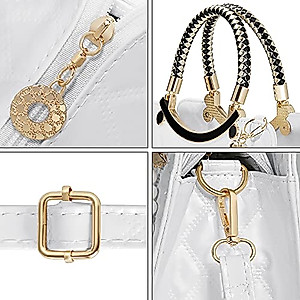 TIBES Shiny Patent Leather Women Purses Satchel Handbags Ladies Fashion Top Handle Handbags Crossbody Shoulder Bags