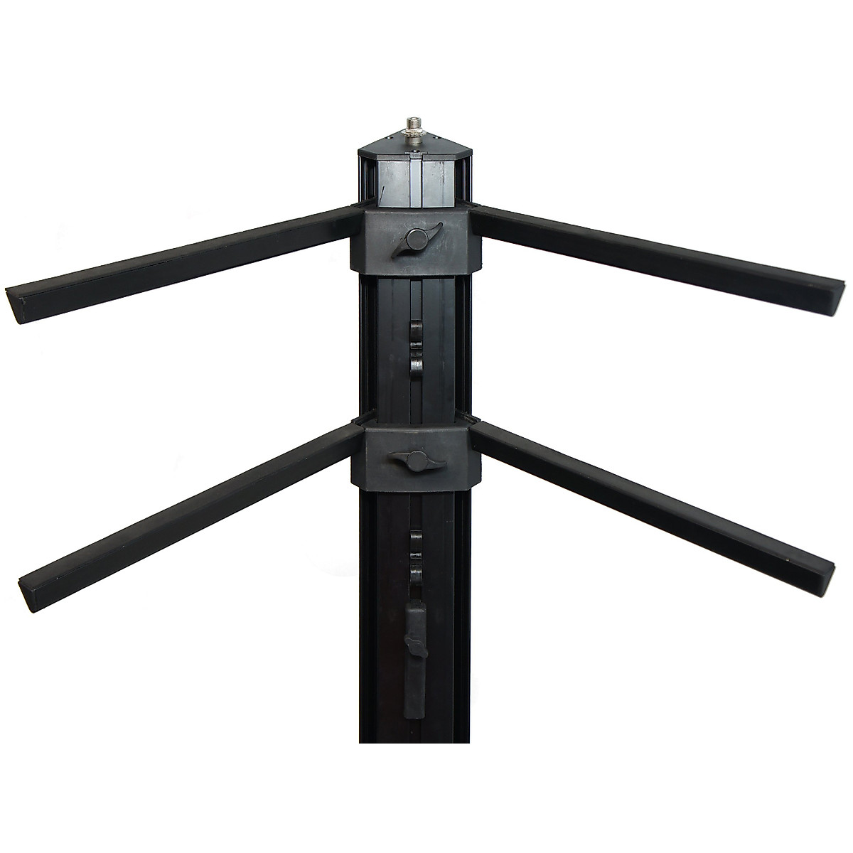 Harmony Audio HA-KEYSTAND Professional 2-Tier Column Keyboard Stand with 5/8" Mic Mount Ver2.0