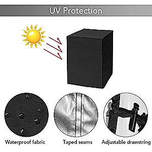 RUSUO Dust Cover,Waterproof Patio Chair Cover Oxford Stackable Chair Cover Outdoor Bar Stools CoversResistant Garden Furniture Cover