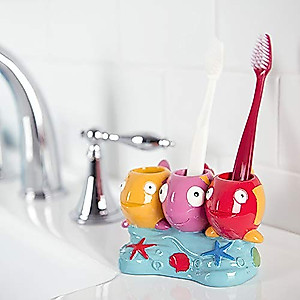 Allure Home Creation Fish Tails 4-Piece Bathroom Accessory Set