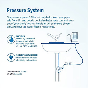 ProOne ProMax Countertop Water-Filter System (with Pre-Sediment Filter)