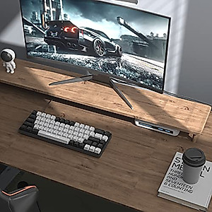 UBOTIE Wired Mechanical Gaming Keyboard, 60% 68keys Compact FPS Game USB Keyboards with Clicky Switches, Multi LED Backlit for PC Mac Xbox