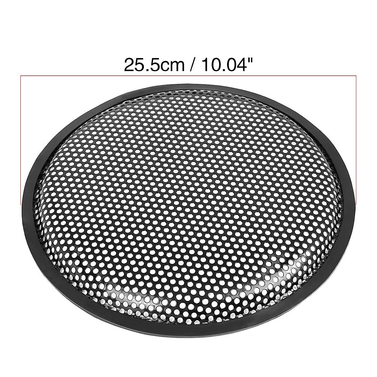 X AUTOHAUX Universal 10 Inch Car Audio Speaker Subwoofer Metal Waffle Grill Cover Protector with Rubber Edge and Clips 2pcs
