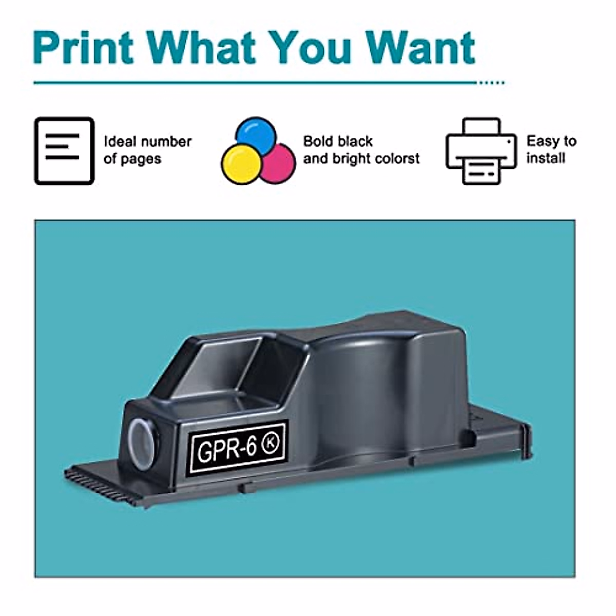 NUCALA GPR-6 GPR6 Compatible Toner Cartridge Replacement for Canon 6647A003AA imageRUNNER 2220 2800 2200 3300 3320 Printer Toner Cartridge(2 Pack, Black)