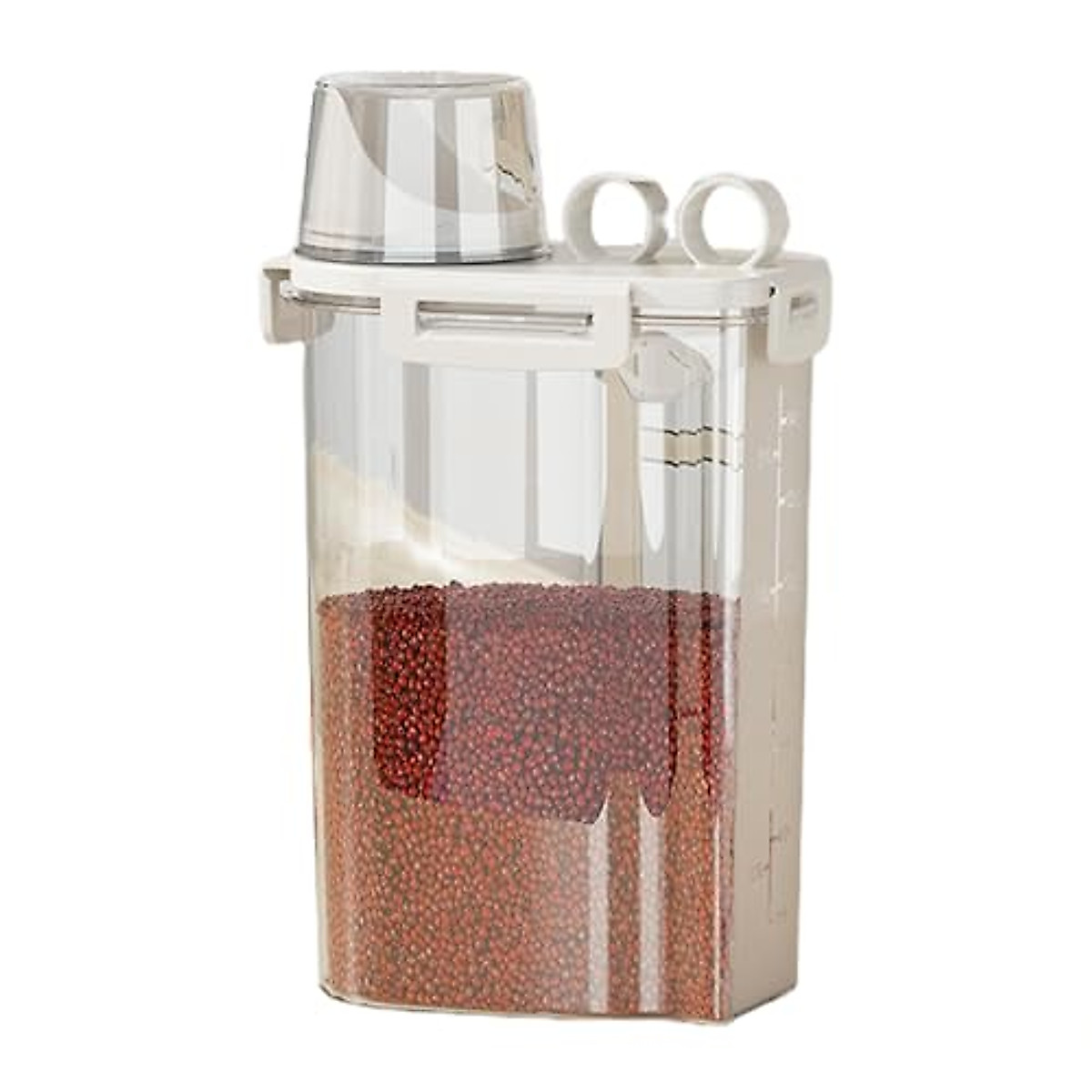 Jextou Cereal Containers Storage, Food Storage Box Canister Jars With Measuring Cup, Food Storage Containers, Airtight Food Storage Container With Lid, Household Cereal Dispenser For Flour Pasta