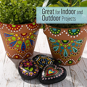 FolkArt, Breezy Blue Acrylic 2 fl oz Vibrant Multi-Surface Dot Paint Perfect for Easy to Apply DIY Arts and Crafts, 12047