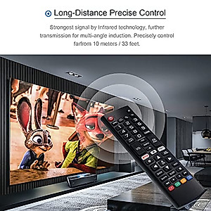 Goukano Universal Remote Control for All LG Smart TV Remote Control Compatible All Models LCD LED 3D HDTV Smart TVs AKB75095307 (with Batteries)