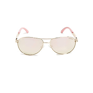 GUESS womens Metal Aviator Sunglasses, 28g, 60 mm US