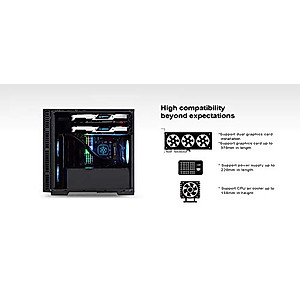 SilverStone Technology RL08BR-RGB Black and Red Micro-ATX Case with Tempered Glass Side Panel and 2 x120mm RGB Fans