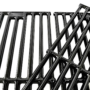BBQSTAR 19-3/4 Inch Glossy Porcelain-Enameled Cast-Iron Grill Cooking Grate for Char-Griller Wrangler 2123 Grillin' Pro 3001 Duo 5050 5650 5072Triple Play Series Grill Grate, 3-Pack¡­