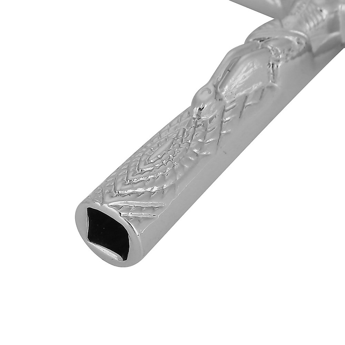 Drum Tuning Key, 6MM Steel Drum Key With Chain Drums Instrument Wrench for Drummers, Music Lovers(Silver)