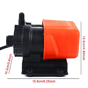 110-115V Marine Air Conditioning Circulation Pump, 56W Yacht Cooling Air Conditioning Pump - 18.5LPM/5GPM (US Stock)
