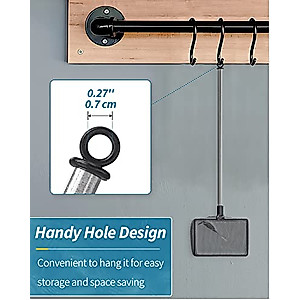 Pawfly 4 Inch Aquarium Fish Net with Telescopic Stainless Steel Handle Small Square Net with Soft Fine Mesh Sludge Food Residue Wastes Skimming Cleaning Net for Fish Tanks Small Koi Ponds and Pools