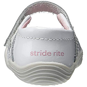 Stride Rite Girls' SR MIRA Sneaker, White, 1-Infant M