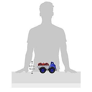Green Toys Flatbed & Race Car, CB - Pretend Play, Motor Skills, Kids Toy Vehicles. No BPA, phthalates, PVC. Dishwasher Safe, Recycled Plastic, Made in USA.