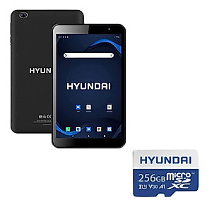 HYUNDAI Tablet, 7" HD IPS Display - 2GB/32GB, Android 10 Quad-Core Tablet 256GB Micro SD Card