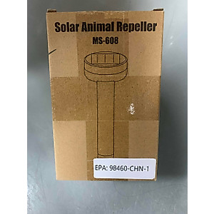 Mole Repellent Solar Powered Snake Repellent Ultrasonic Gopher Repeller Waterproof 2 in 1 Mole Repellent for Lawns with Ultrasonic and Lights Get Rid of Mole Gopher Snake for Yard Lawns (4-Pack)