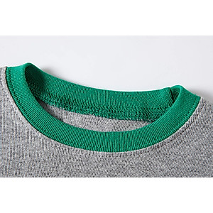 KikizYe Tractor Baby Boys Long Sleeve Pajamas sets Pants 100% Cotton Sleepwear Infant Size 12-18 Mothes