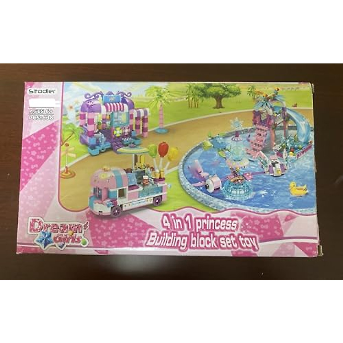 Sitodier Girls Building Blocks Toys 638 Pieces 4 Models Princess Building Bricks Toys for Kids STEM Construction Play Set Toy Best Gifts for Girls Age 6-12 Birthday Christmas