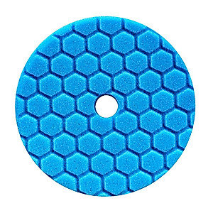 Chemical Guys BUFX115HEX5 Hex-Logic Quantum Polishing/Finishing Pad, Blue (5.5 Inch Fits 5 Inch Backing Plate)