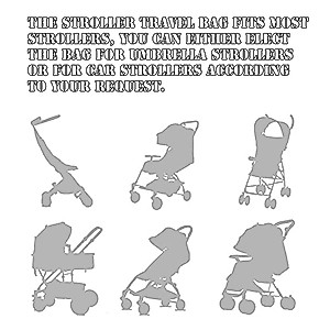 Xiezyxuan Baby Stroller Travel Bag Cover Baby Child Pushchair Storager Bag for Airplane Travel Gate Check Kids Portable Large Pram