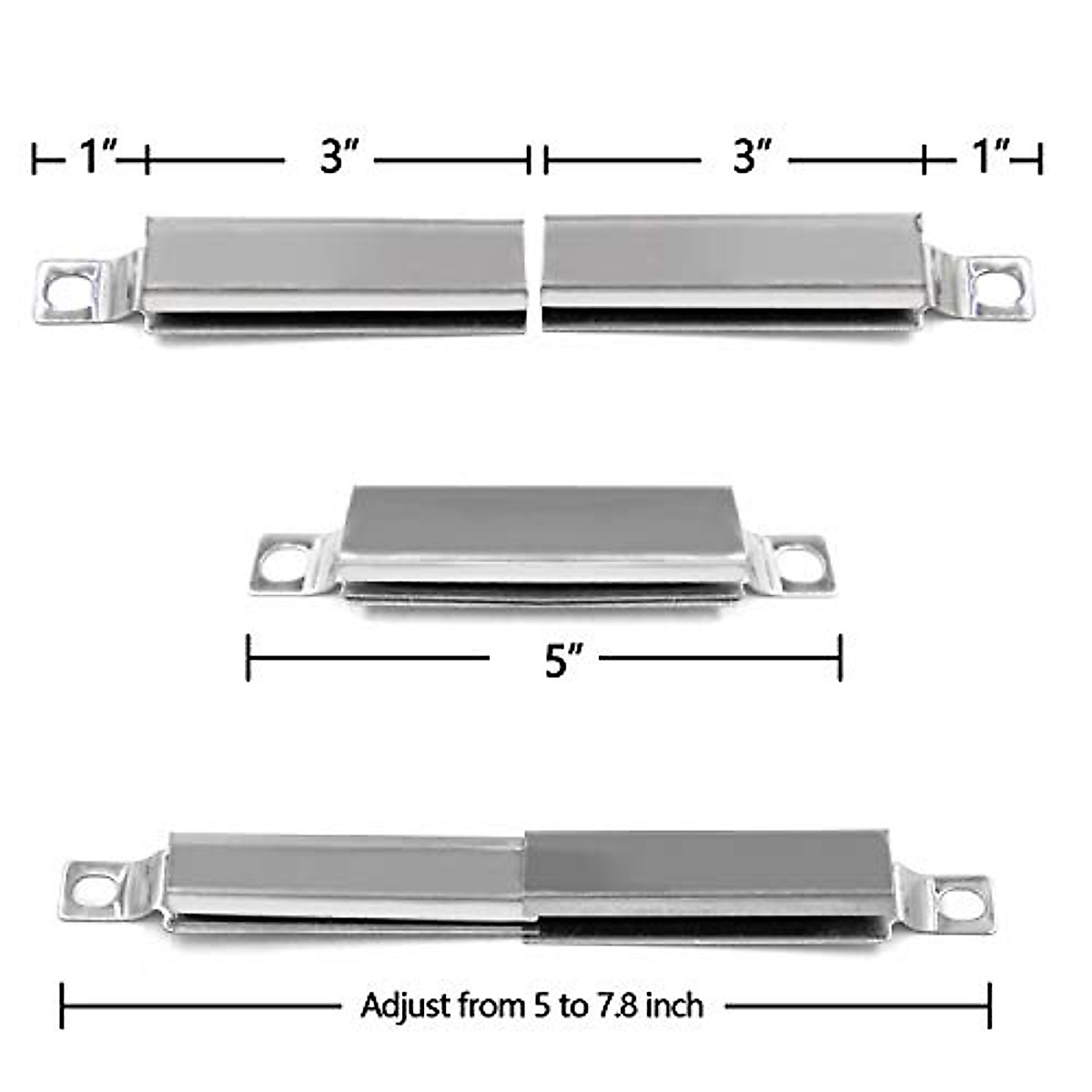 Hongso Repair Kit Replacement for Charbroil Performance 475 4 Burner 463347017, 463361017, 463673017, 463376018P2, Liquid Propane, Heat Plates g470-0004-w1, Burners, Adjustable Carryover Tubes