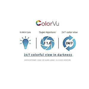 4MP Full Time Color PoE IP Camera - Compatible with Hikvision DS-2CD2T47G2-L 24/7 Color Night View H.265+ Outdoor Bullet Network Security Camera 4mm, English Version, Firmware Upgradable