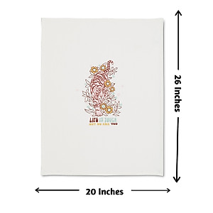 Folkulture Pot Holders for Kitchen, Hot Pads or Trivets for Hot Dishes Pots and Pans, Stylish Mats for Wooden Table, Kitchen Towels or Tea Towels, Cotton Dish Towels or Dishcloths with Hanging Loop