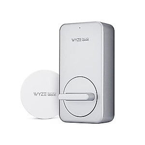 Wyze Lock WiFi & Bluetooth Enabled Smart Door Lock & Home Security System Core Kit with Hub, Keypad, Motion, Entry Sensors (2), and 6 Months of 24/7 Professional Monitoring Included (Service Required)
