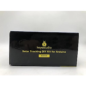 KEYESTUDIO DIY Solar Tracking Electronic Kit for Arduino,Smart Phone Charging Module,Temperature and Humidity Sensor,BH1750 Light Sensor etc.Educational Programming Kit for Teens Adults 15+