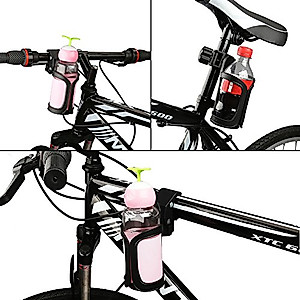 Accmor Bike Cup Holder, Bike Water Bottle Holders, Universal 360 Degrees Rotation Cup Holder for Bicycle, Stroller, Scooter, Walker, Wheelchair, Bike Bottle Holders for Kids Adults, 1 Pack