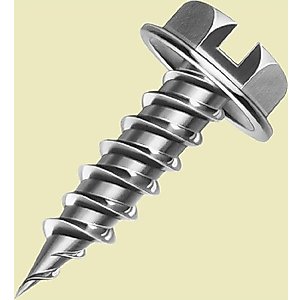 Malco HW8X1/2Z 1/4" Zip-In Screws, 8 x 1/2, Pack of 1,000