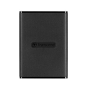 Transcend 1TB ESD270C, External Solild State Drive, Portable SSD, One Touch to Back up, One-Time Password to Unlock, Type-A and Type-C Cables Included - TS1TESD270C