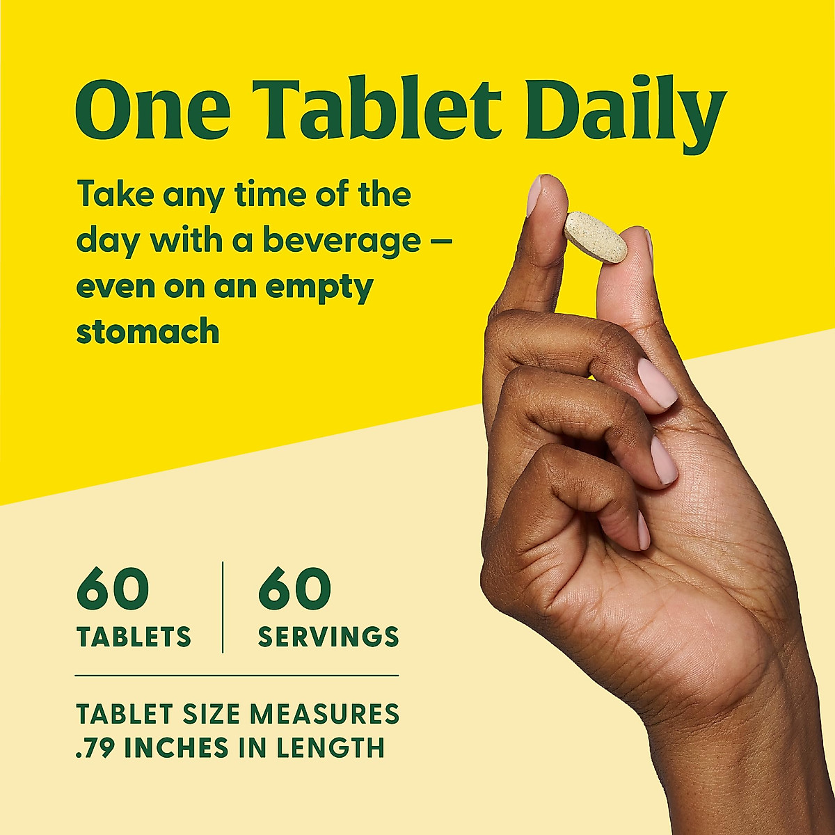 MegaFood Magnesium - Supports heart & nervous system - Magnesium Supplement with fermented Magnesium Glycinate - Vegan, Gluten-Free, Non-GMO and Kosher - Made Without 9 Food Allergens - 60 Tabs