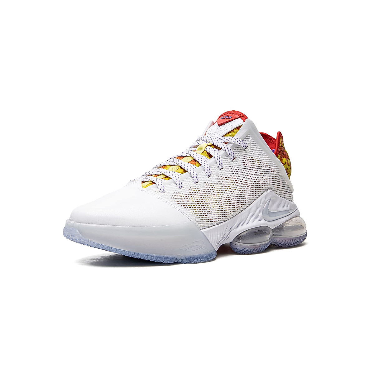 Nike Mens Lebron 19 Low DQ8344 100 Magic Fruity Pebbles - Size 8.5 White/Multi-Color