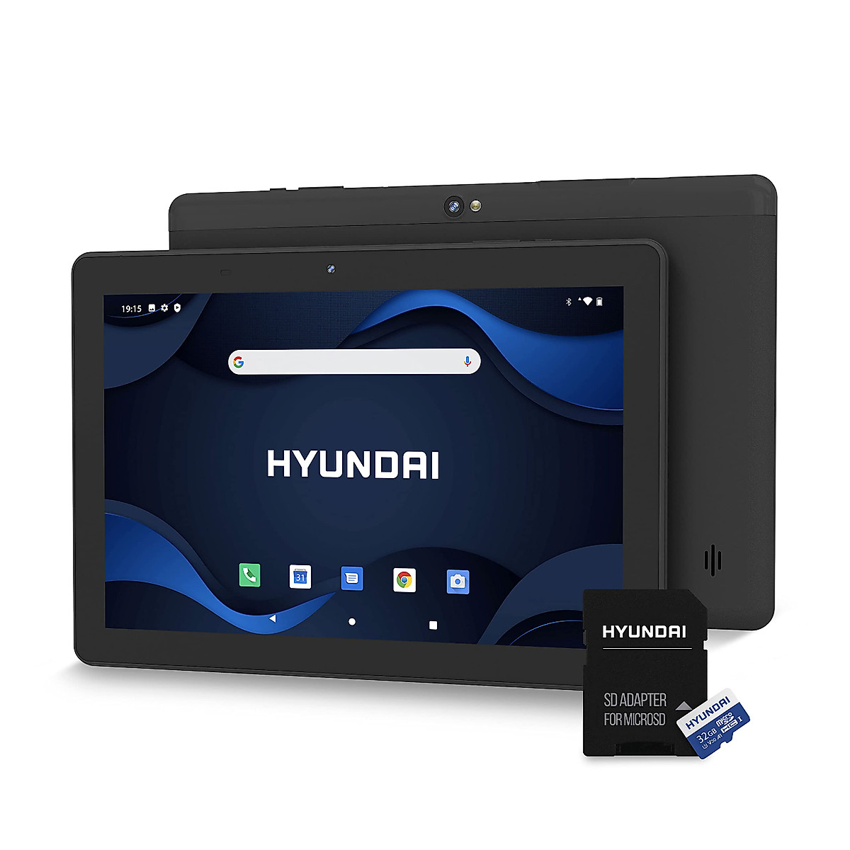 HYUNDAI 10 Inch Tablet, Hytab Plus - 2GB/32GB Storage with Expandable MicroSD(Up to 128 GB) - Android 11 Go with Quad Core - 5000mAh Battery - HD IPS Display, WiFi and LTE (T-Mobile only) - Black