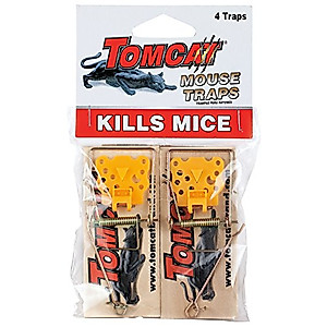 Tomcat Wooden Mouse Traps, 4 Pack