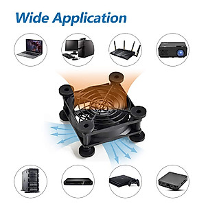 SCCCF Quiet 80mm USB Fan, 5V USB Portable Cooling Fan for Flat Panel Xbox DVR Playstation Router TV Receiver Computer Cabinet Cooler