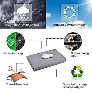 Neween Shade Sail, 6'7''x 6'7''x 6'7'' Sun Shade Sail Triangle Waterproof for Patio Yard Deck Pergola Outdoor Sun Sail Shade 98% UV Block Sunshade Light Grey Color