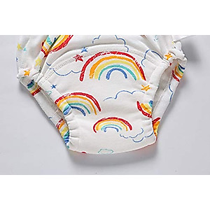 Skhls Baby Toddler Thick Absorbent Potty Training Pants Underwear (2T, 6pcs Girls')