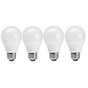 TCP Eco$ave LED 60 Watt Equivalent | 4 Pack | Soft White (3000K) Shatter Resistent | 730 Lumens | 6,000 Hour | Non-Dimmable Light Bulbs