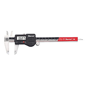Starrett Stainless Steel IP67 Electronic Slide Caliper - 0-6" Range, .0005" Resolution, LCD Display, RS232 Output, Fine Adjustment, Slide Lock, in/mm Conversion - 798B-6/150