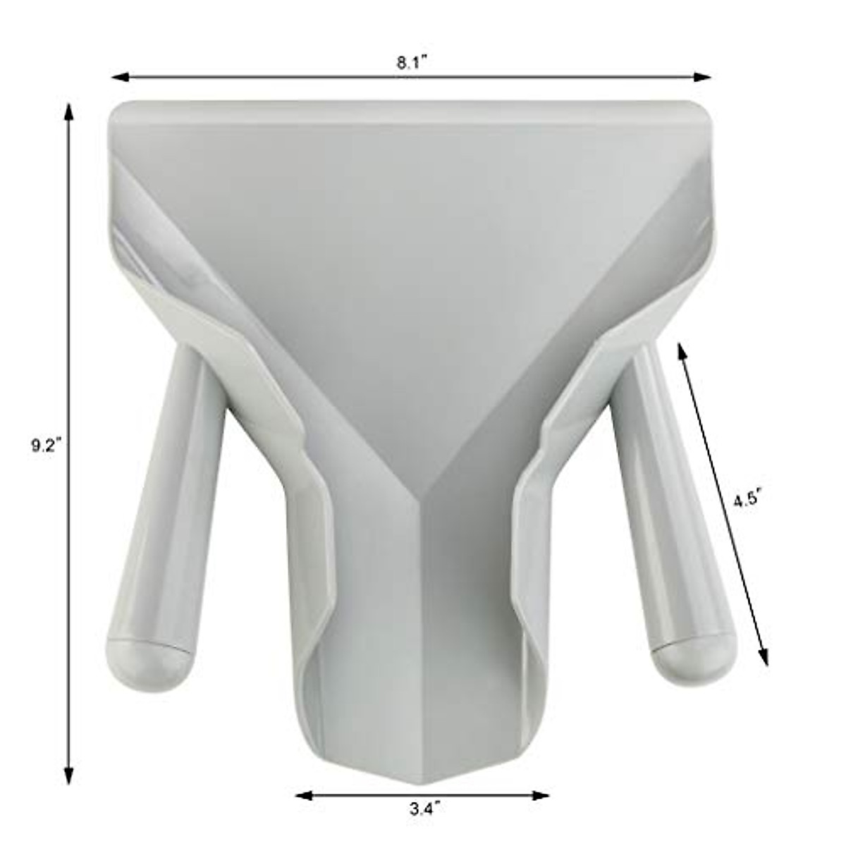 New Star Foodservice 37791 Polycarbonate Commercial French Fry Bagger with Dual Handle