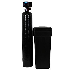Fleck 5600 SXT Water Softener Ships Loaded With Resin In Tank For Easy Installation (32,000 Grains, Black)
