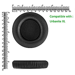 Geekria QuickFit Replacement Ear Pads for Sennheiser Urbanite XL Over-Ear Headphones Ear Cushions, Headset Earpads, Ear Cups Cover Repair Parts (Black)