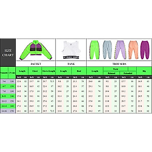 LOLANTA Girls Dance Clothing Set, Hip Hop Modern Jazz Team Performance Costume, Girls Dance Wear Sets (Green, 5-6)