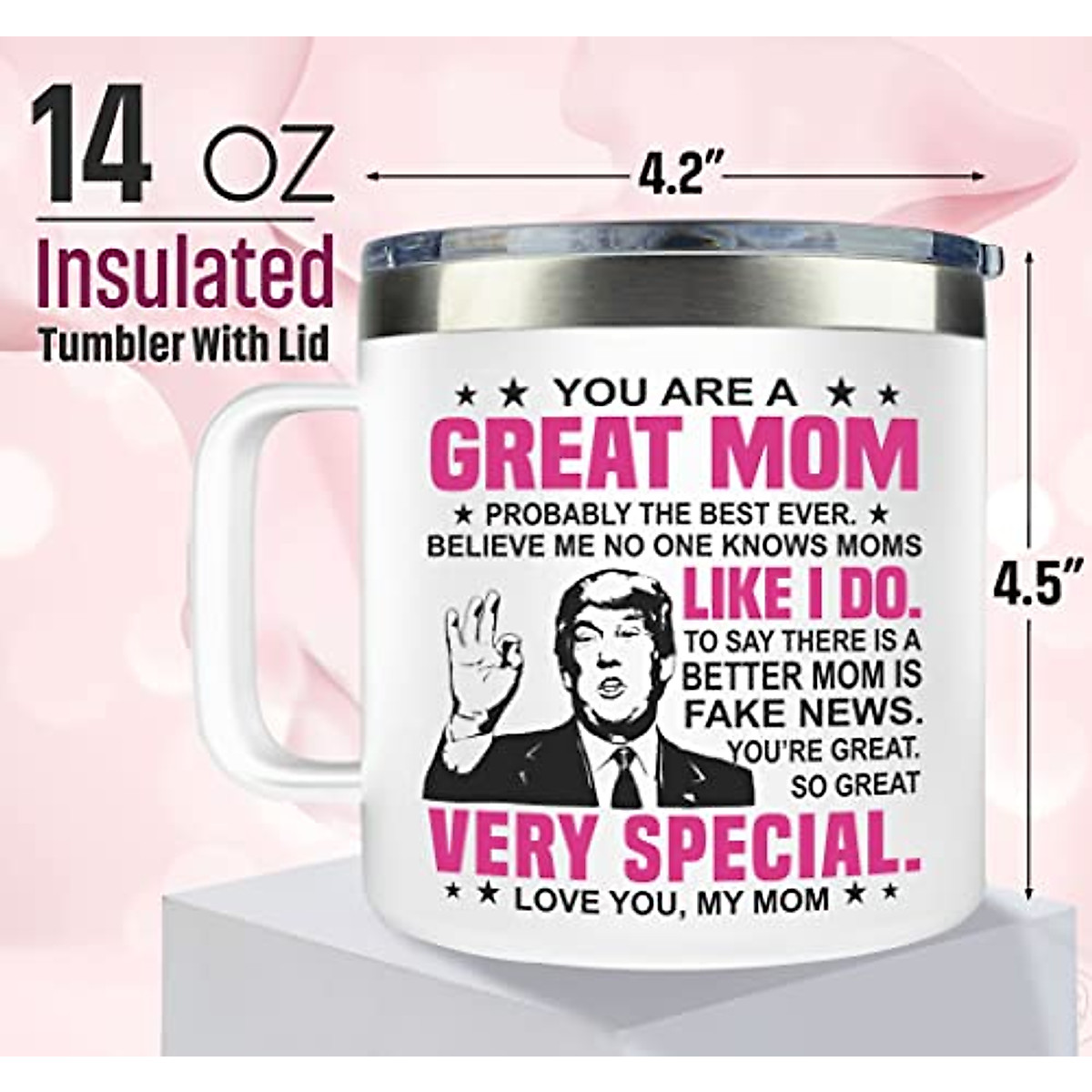 LIZAVY - Gifts for Mom from Daughter, Son - Mom Gifts from Daughters, Sons - Birthday Gifts for Mom, Mom Birthday Gifts - Mothers Day Gifts for Mom - Mothers Day Gifts from Daughter - Mom Mug 14Oz