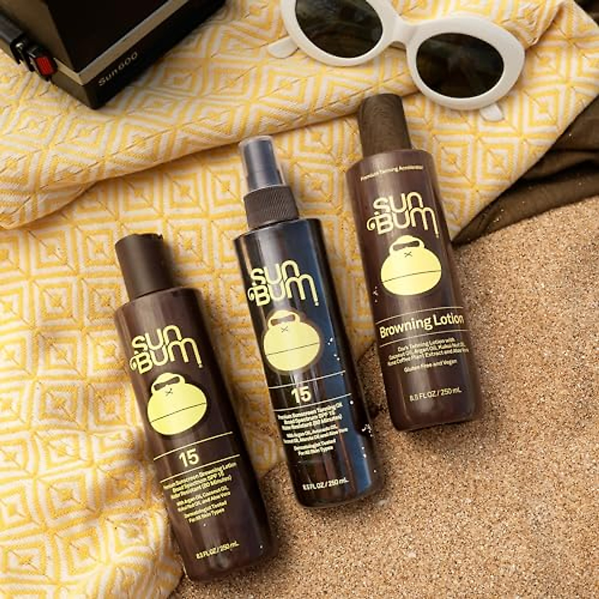 Sun Bum Browning Lotion | Vegan and Hawaii Act 104 Compliant (Octinoxate & Oxybenzone Free) Sun Tanning Cream with Aloe Vera | 8.5 oz
