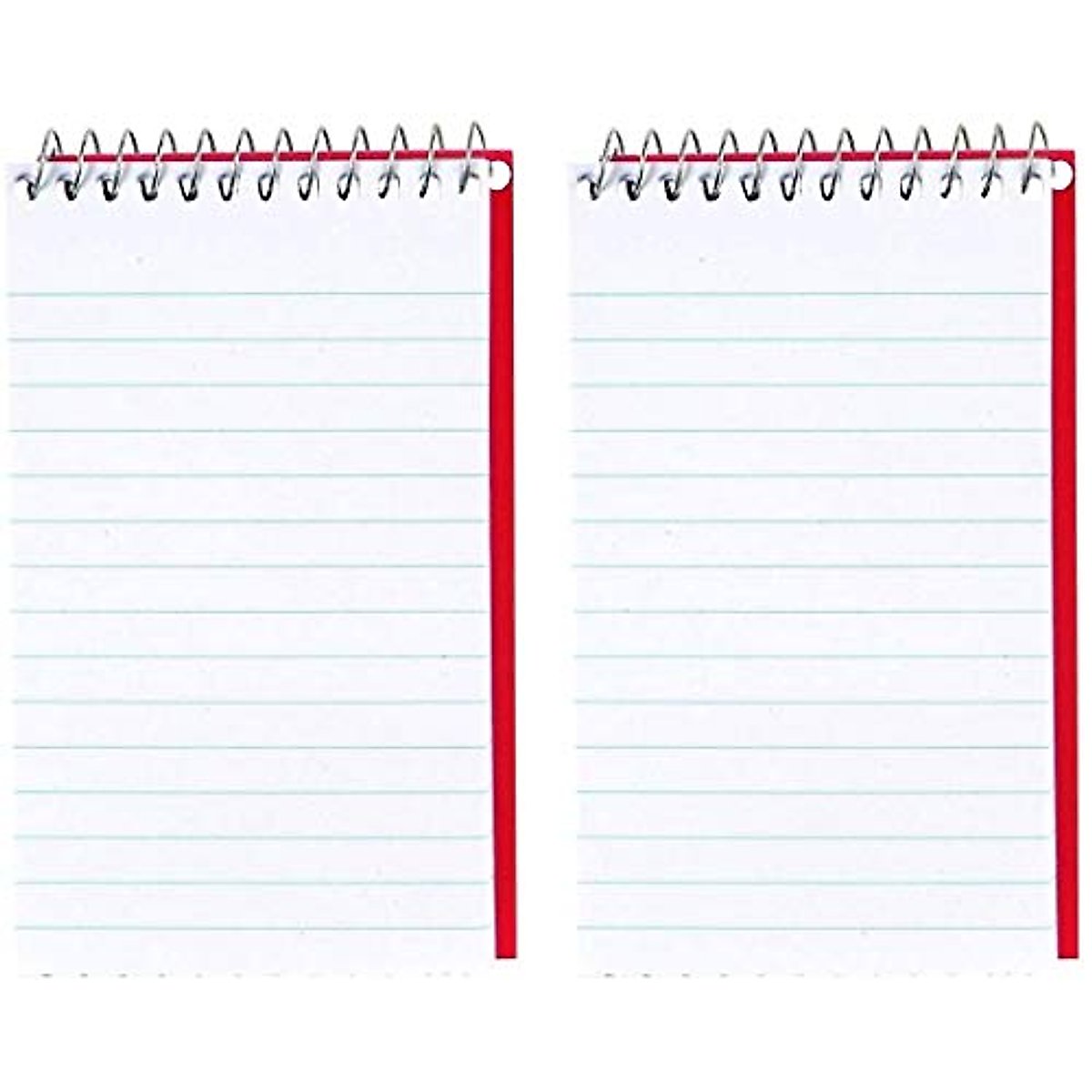 1InTheOffice Wirebound Spiral Memo Books, Memo Pads, 3" x 5", College Ruled, Small Notepad 3x5, Assorted, 75 Sheets/Pad, 25 Pads/Pack